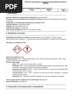 FISPQ - Tinta Spray Uso Geral | PDF | Embalagem e rotulagem | Desperdício
