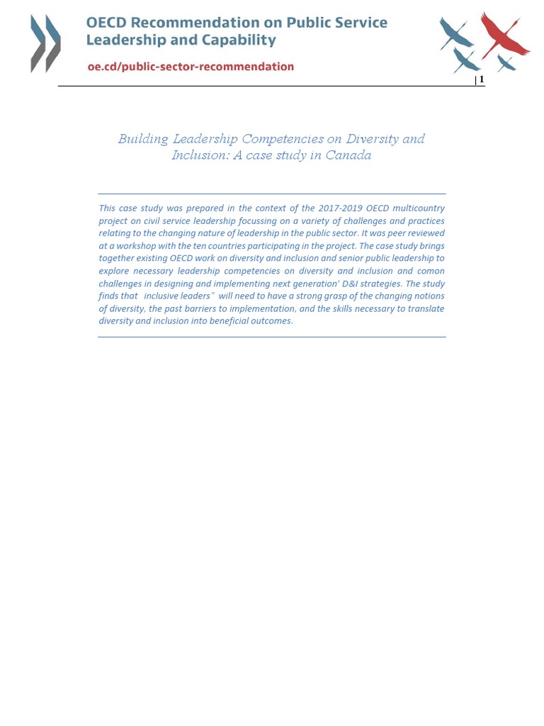 Leadership Case Study Canada | PDF | Leadership | Diversity (Business)