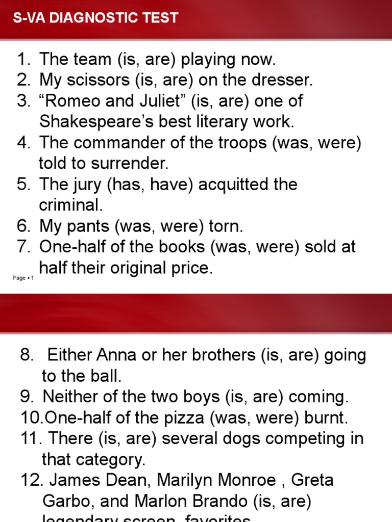 SVA Diagnostic | PDF