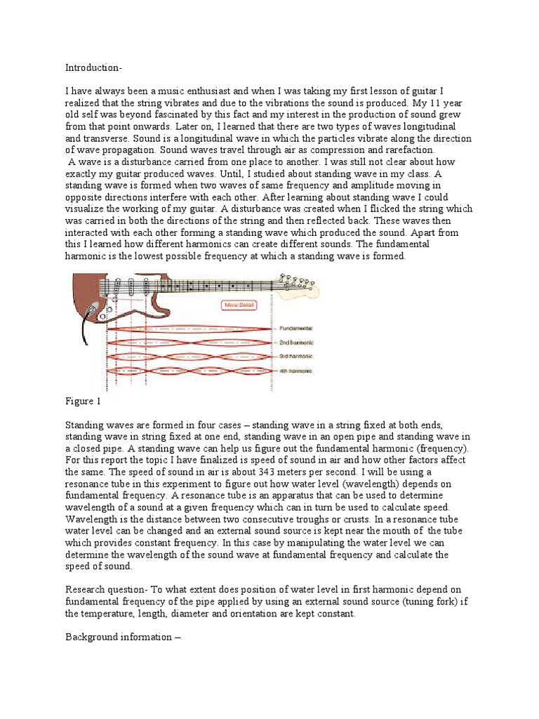 Physics IA | PDF | Waves | Sound