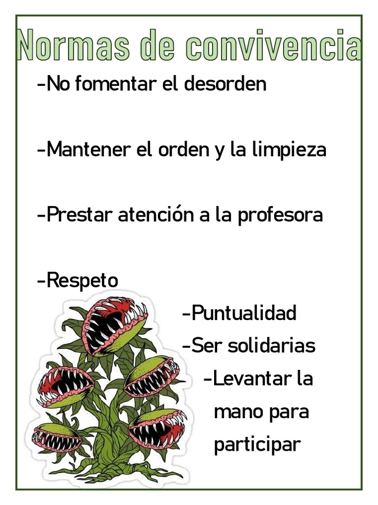 Normas de Convivencia | PDF