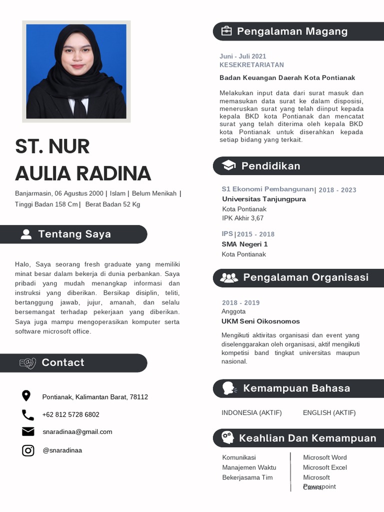 CV ST. Nur Aulia Radina | PDF