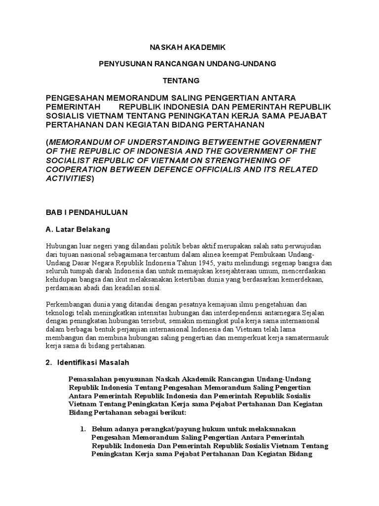 Naskah Akademik | PDF