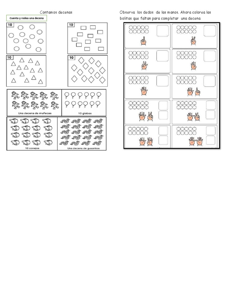 Contamos Decenas | PDF