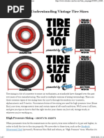 Motorcycle Tire Guide - Cross-Reference Chart For Popular Tire Sizes | PDF