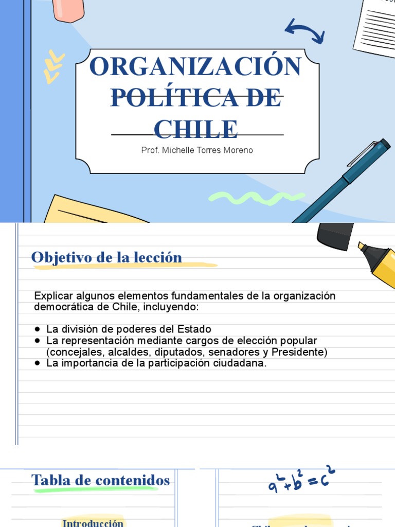 6 Unidad 1 Lección 1 Organizacion Politica de Chile | PDF | Democracia ...