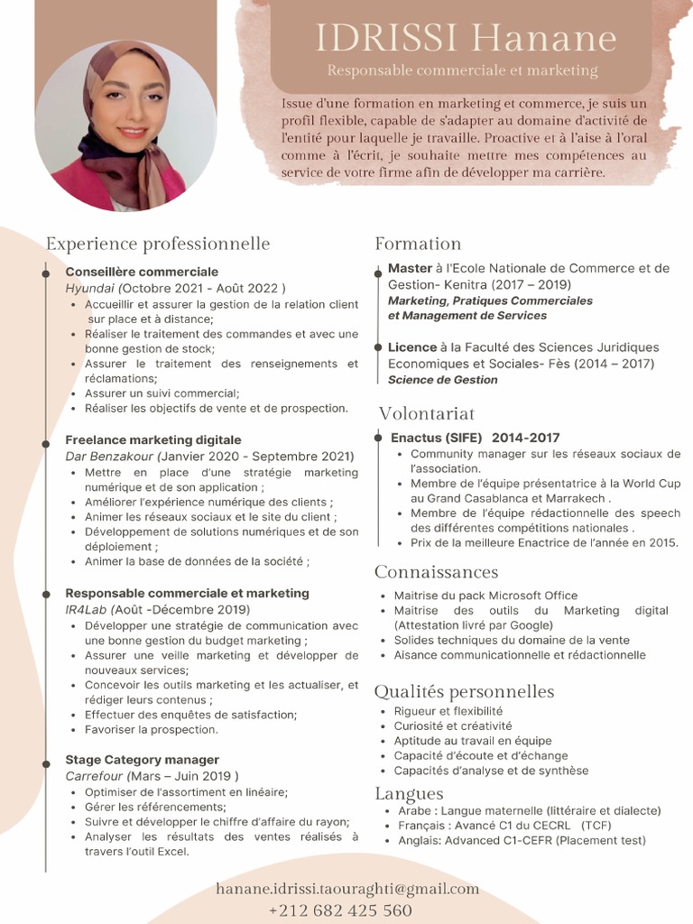 CV Hanane | PDF