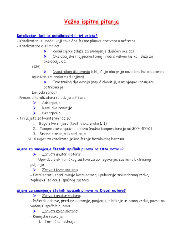 Ekologija - Pitanja Ukratko | PDF