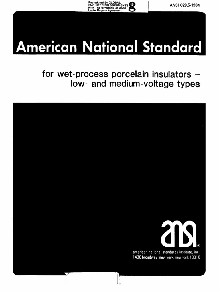 Ansi C29.5 | PDF