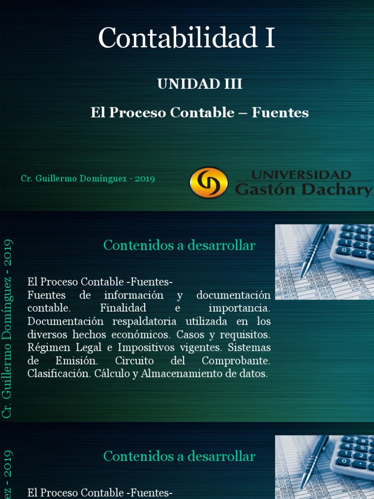 UNIDAD III Contabilidad (Proceso Contable) | PDF | Contabilidad | Estado financiero