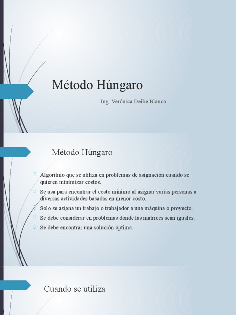 Método Hungaro | PDF