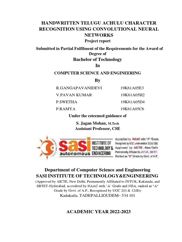 Final Doc11 | PDF | Optical Character Recognition | Deep Learning