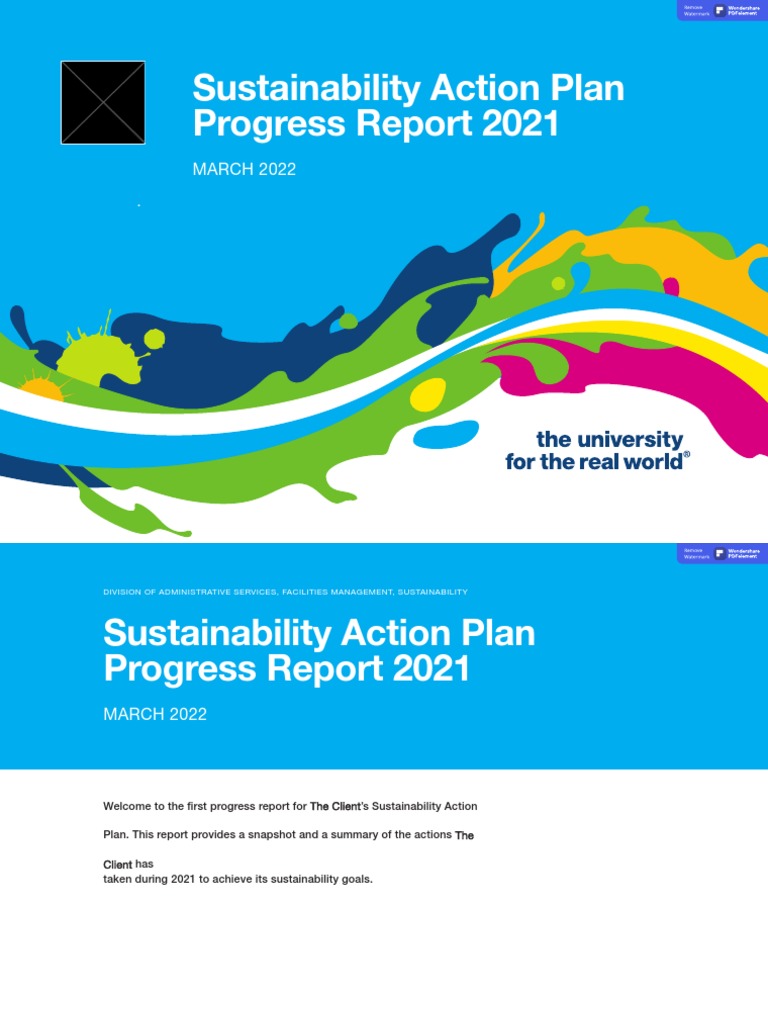 Sustainability Action Plan Progress Report | PDF