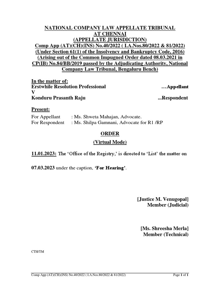 2 Ashok Kriplani vs. Konduru Prasanth Raju & Ors | PDF