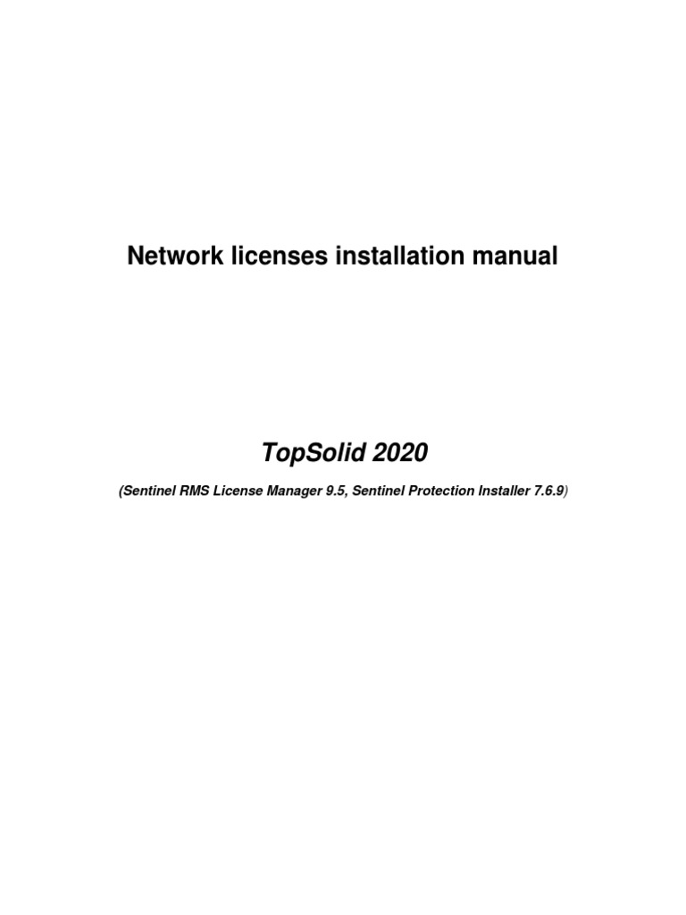 Network Licenses Installation Guide | PDF
