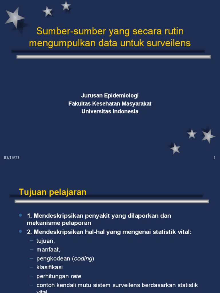 04 - Sumber Data Surveilans | PDF