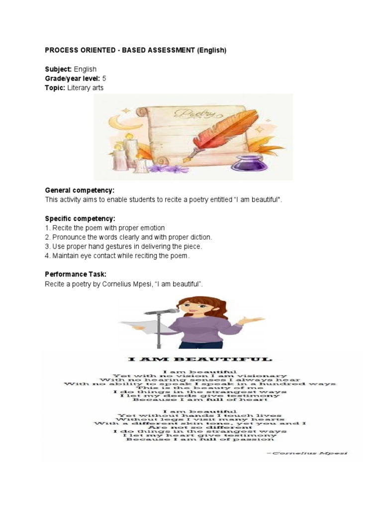 Performance-Based Assessment | PDF | Tagalog Language | Poetry