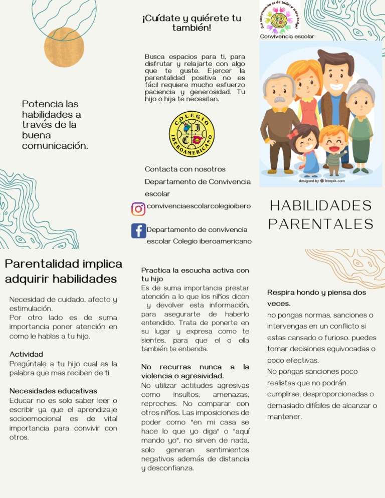 Triptico Habilidades Parentales | PDF