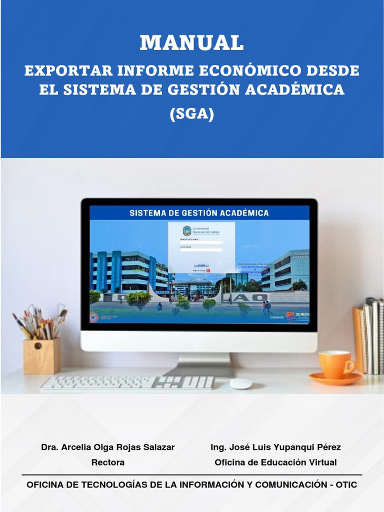 Manual para Exportar Informe Economico - Sga (5332) | PDF