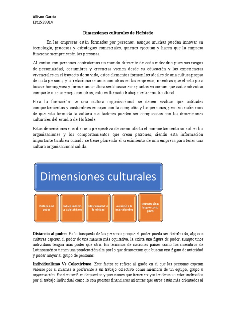 Modelos Culturales De Hall Y Hofstede. Sus 2 Y 5 Dimensiones – EMXE