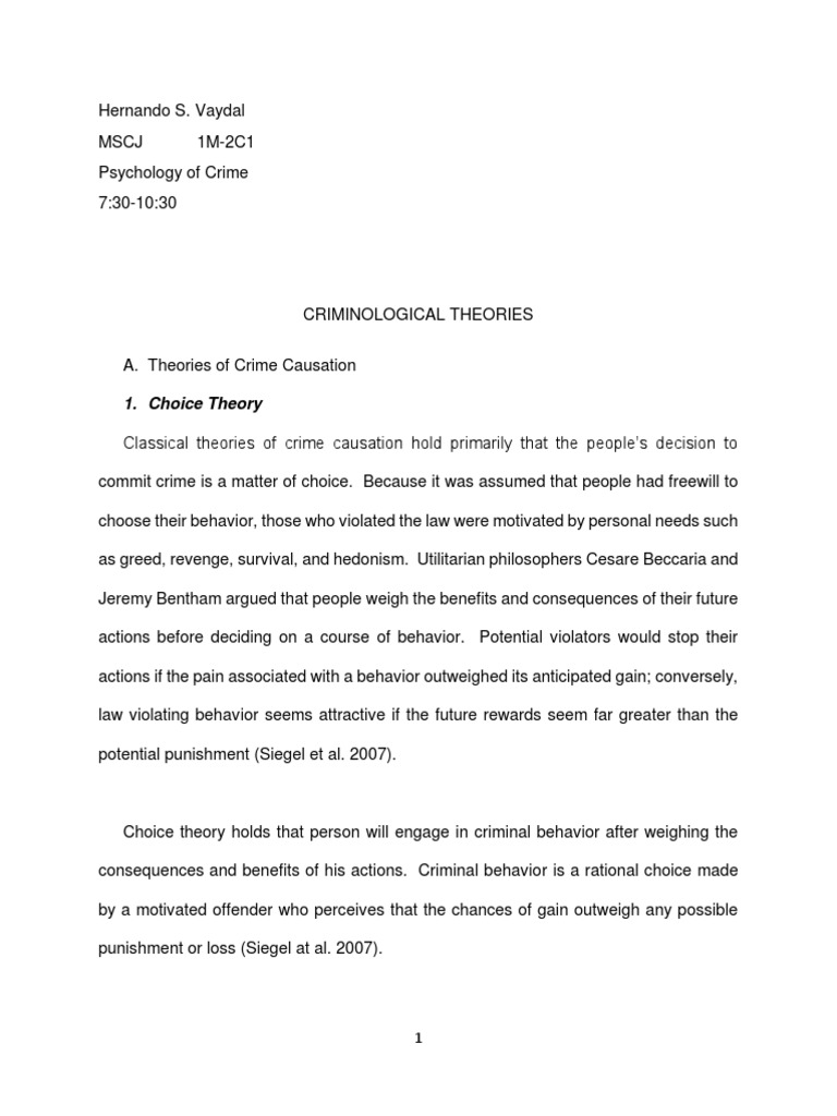 Criminological Theories | Download Free PDF | Juvenile Delinquency ...