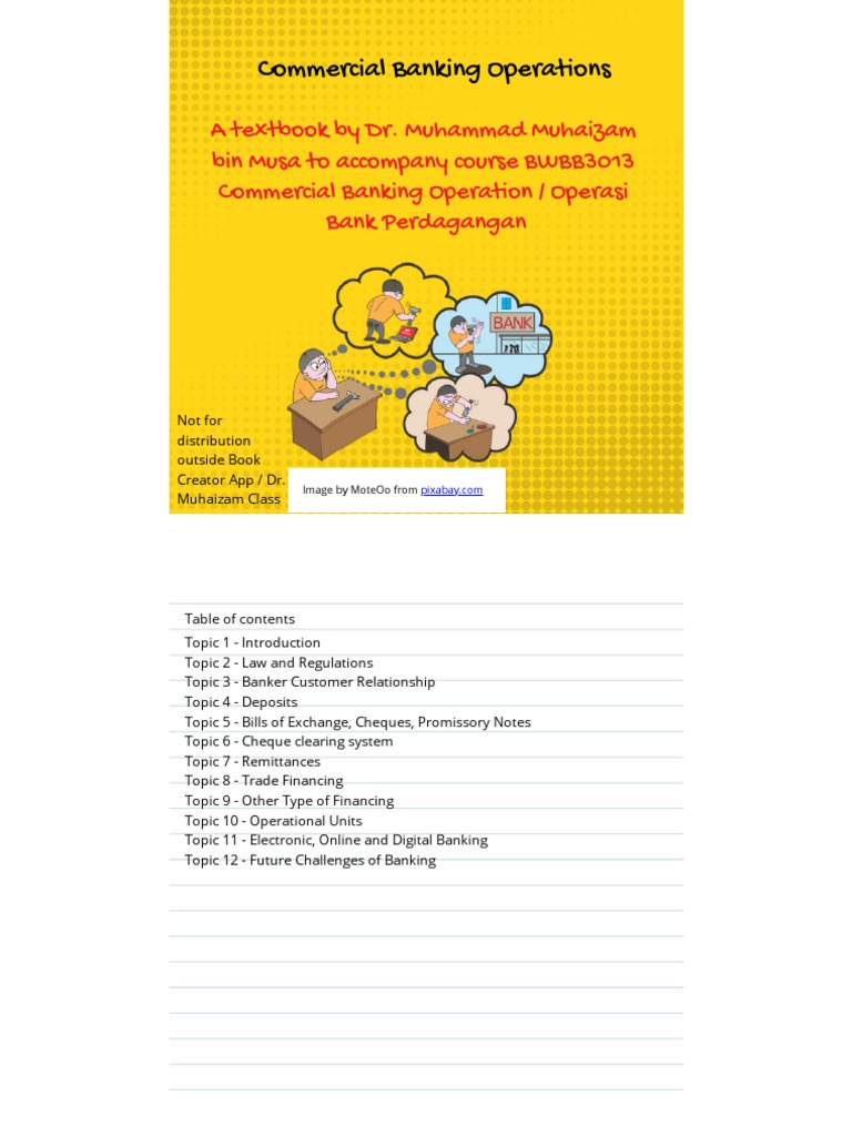Commercial Banking Operations | PDF