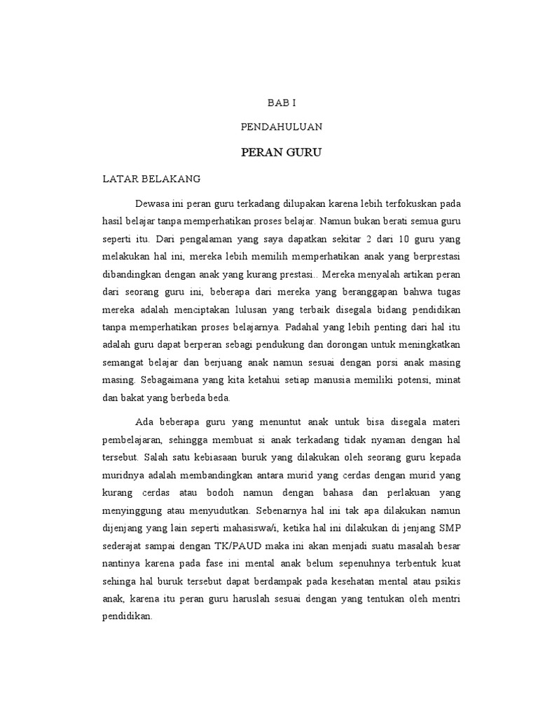 Peran Guru | PDF
