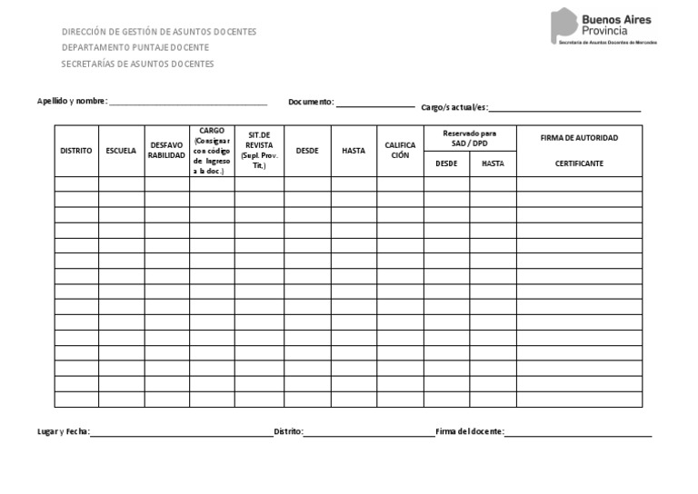 Formulario 354 Antiguedad | PDF