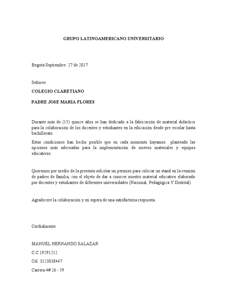 Carta Col Claret b6 | PDF