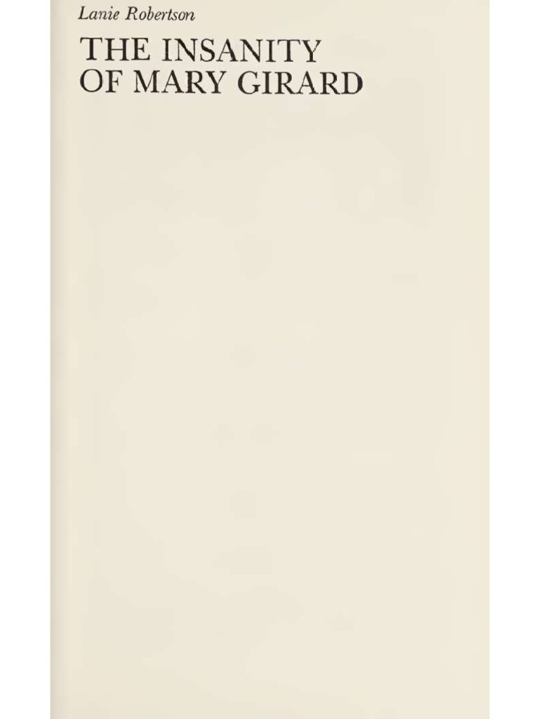 The Insanity of Mary Girard Full Script | PDF