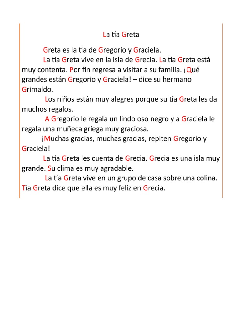 La Tía Greta Pdf