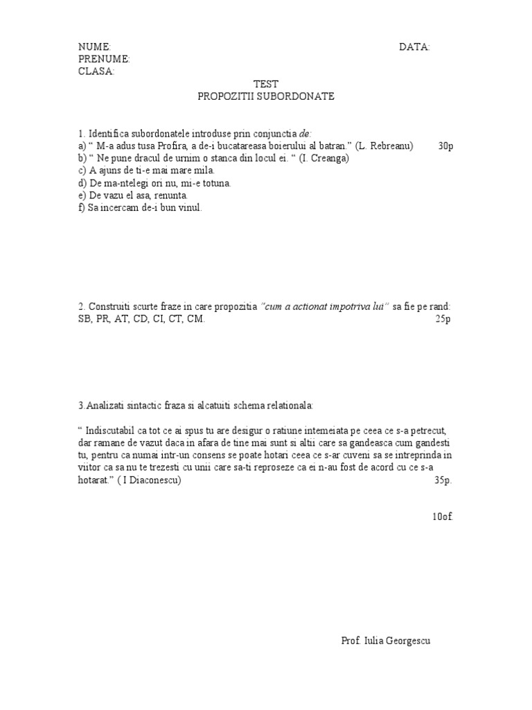 Tert Subordonate | PDF