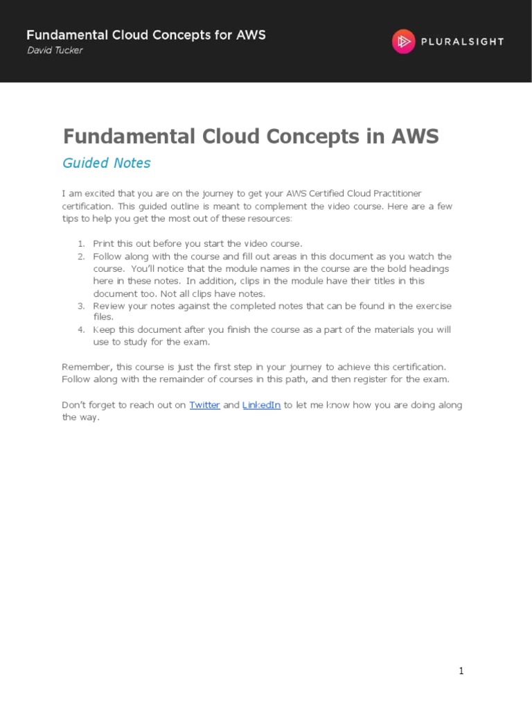 Fundamental Cloud Concepts - Guided Notes - Completed | PDF | Cloud ...
