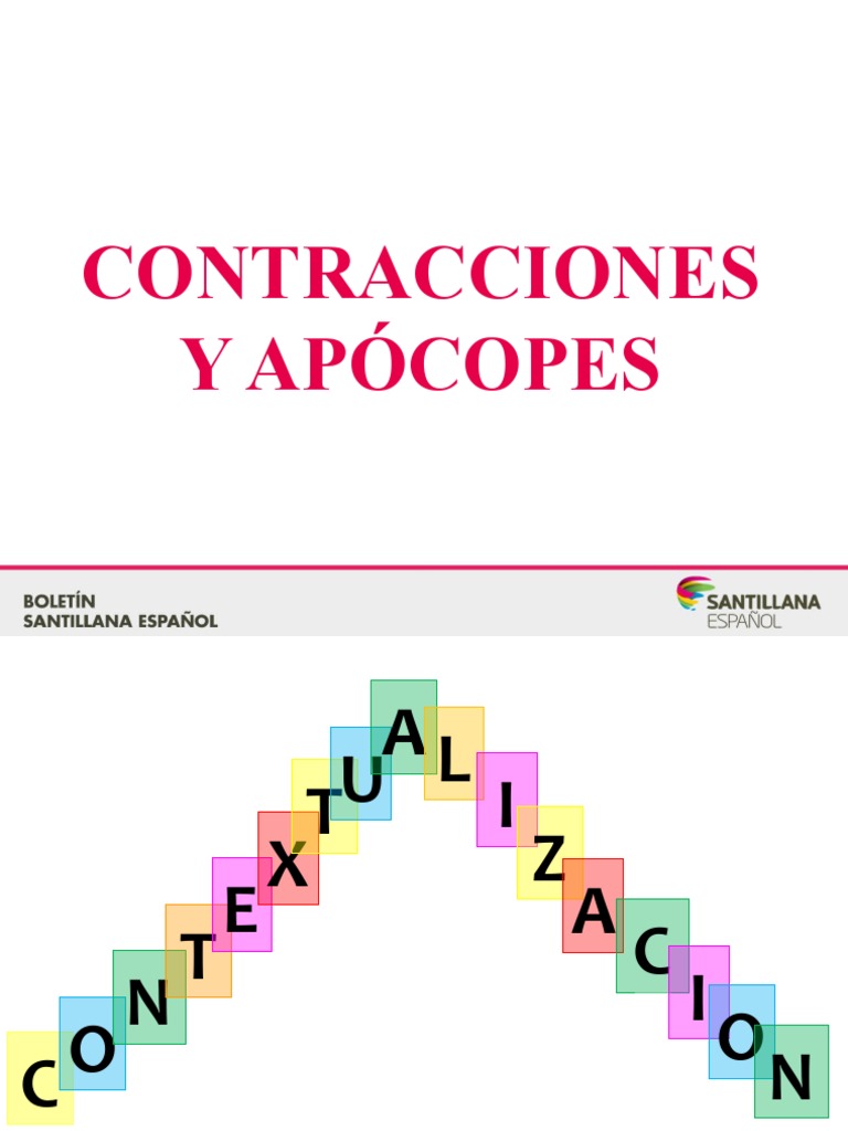 Contracciones y Apócopes en Español | PDF | Adjetivo | Sustantivo