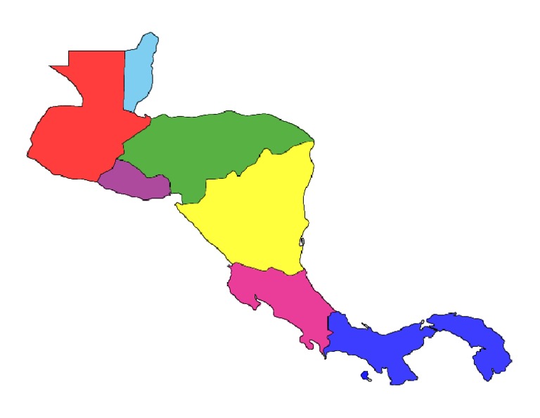 Mapa de Centroamerica A Color | PDF