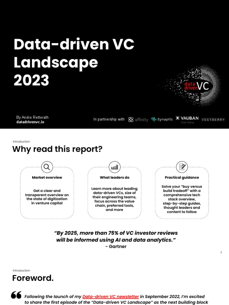 Data-Driven VC Landscape 2023 | PDF | Venture Capital | Corporate Finance
