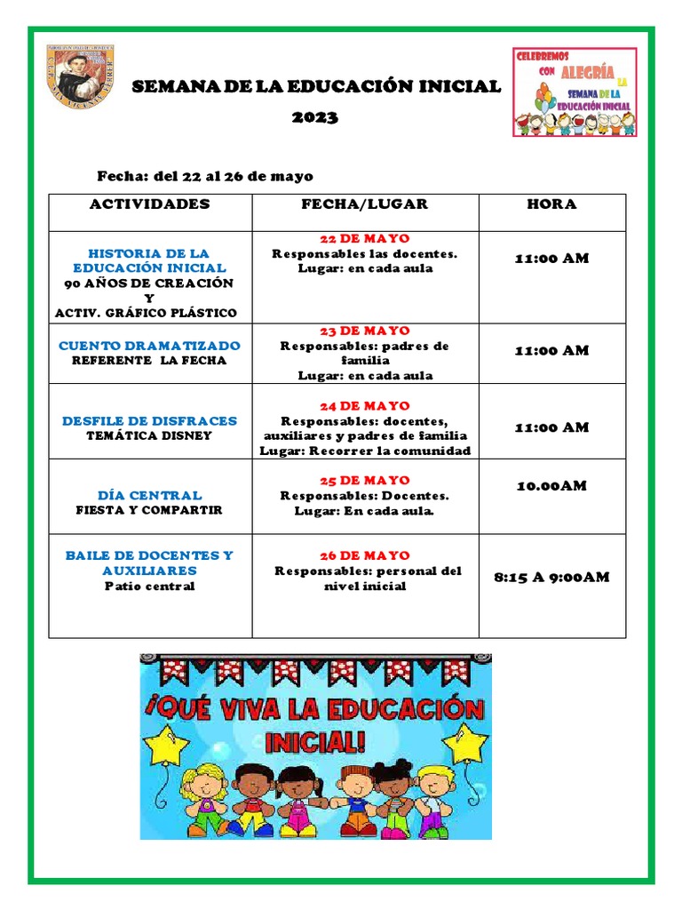 Educacion Inicial - 2023 Inicial | PDF | Educación de la primera infancia