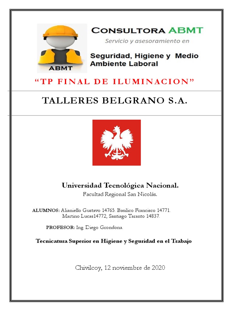 TP Final de Iluminacion - Consultora Abmt | PDF | Encendiendo | Ligero