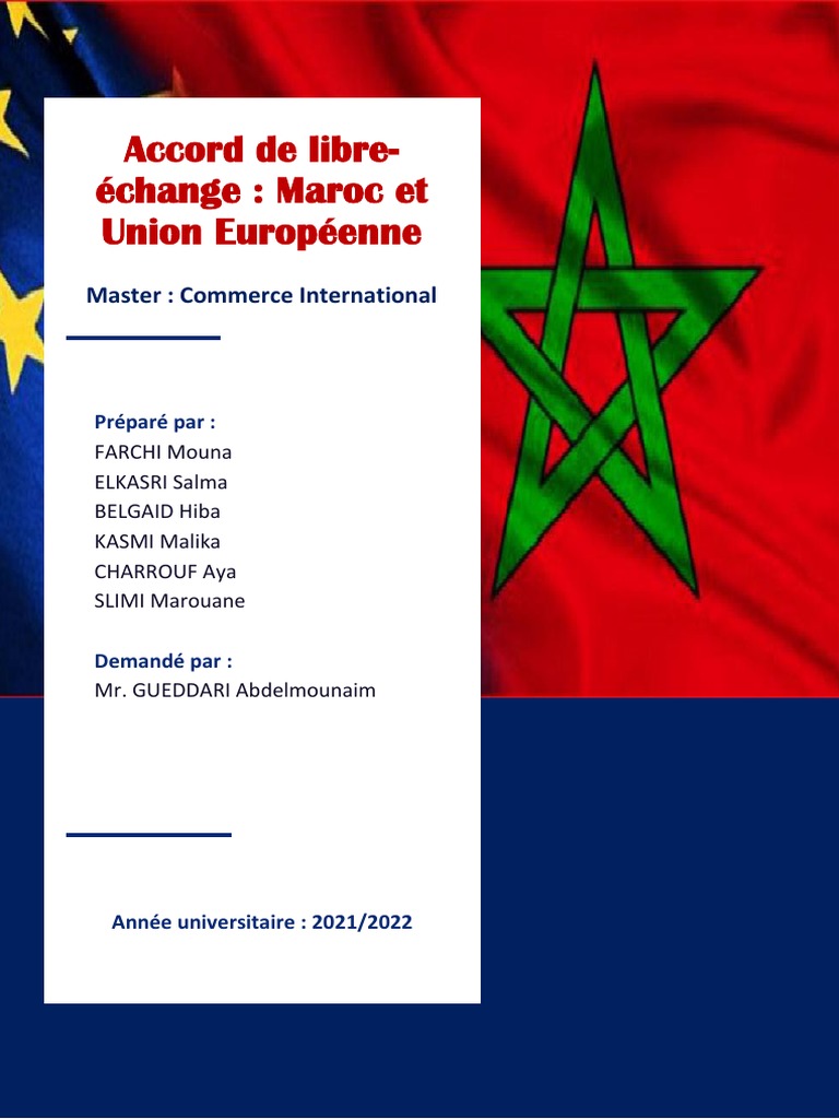 Accord de libre-échange Maroc-UE | PDF