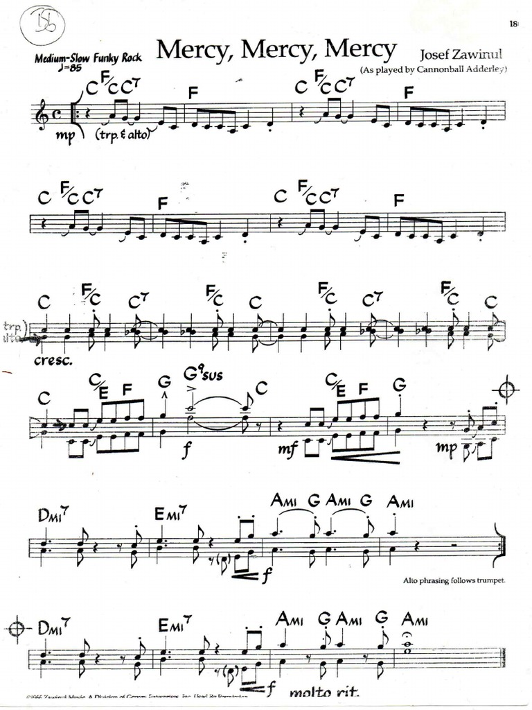 Mercy Mercy BB Stimme | PDF