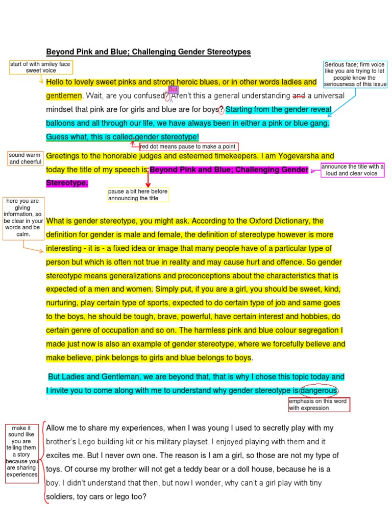 Presentation Beyond Pink and Blue | PDF