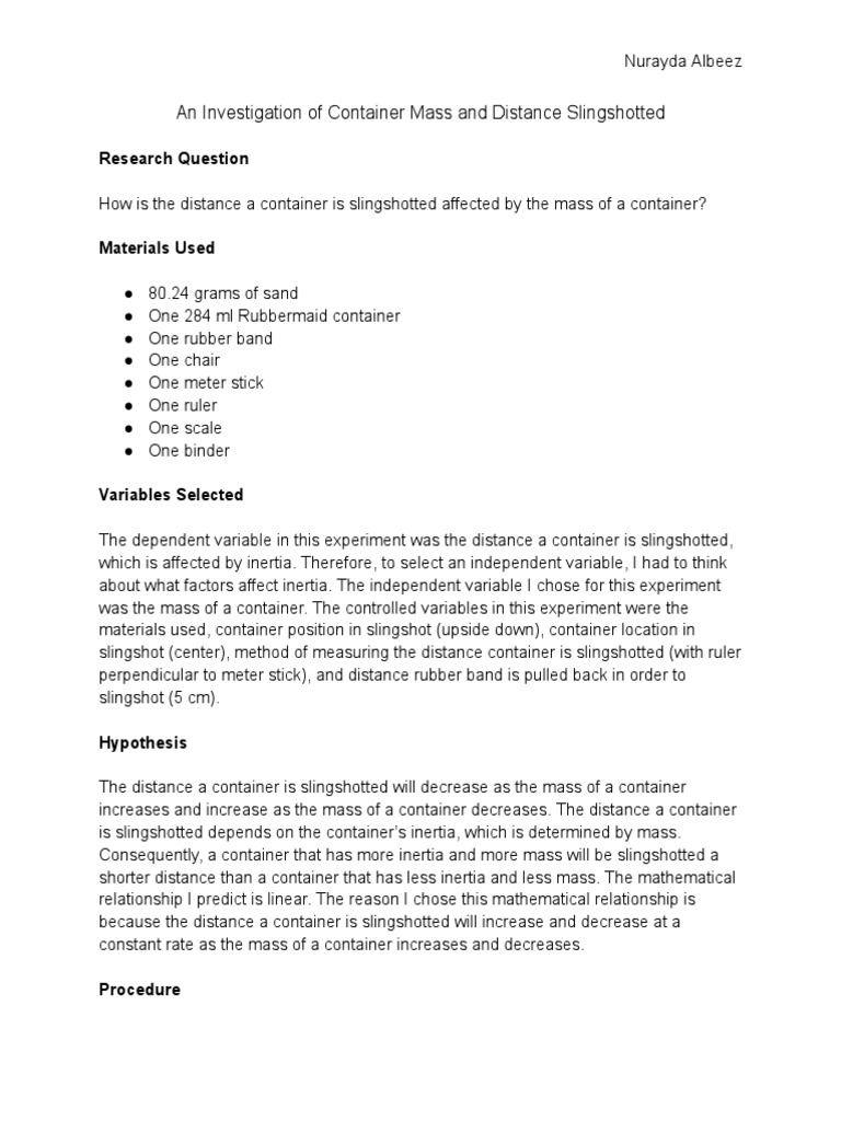 Ziploc Lab Pdf Observational Error Experiment 