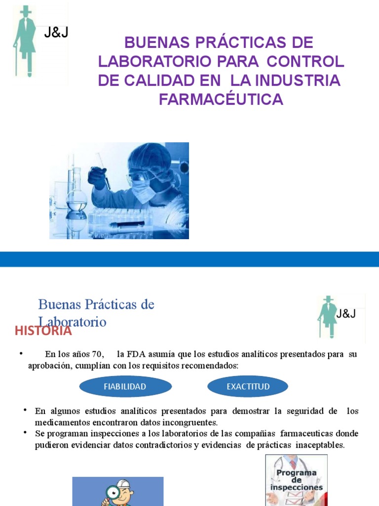 Buenas Practicas de Laboratorio | PDF | Administración de Alimentos y ...
