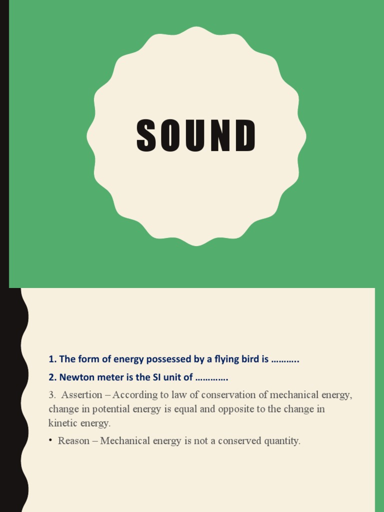 Physics 9 s1 | PDF | Sound | Waves