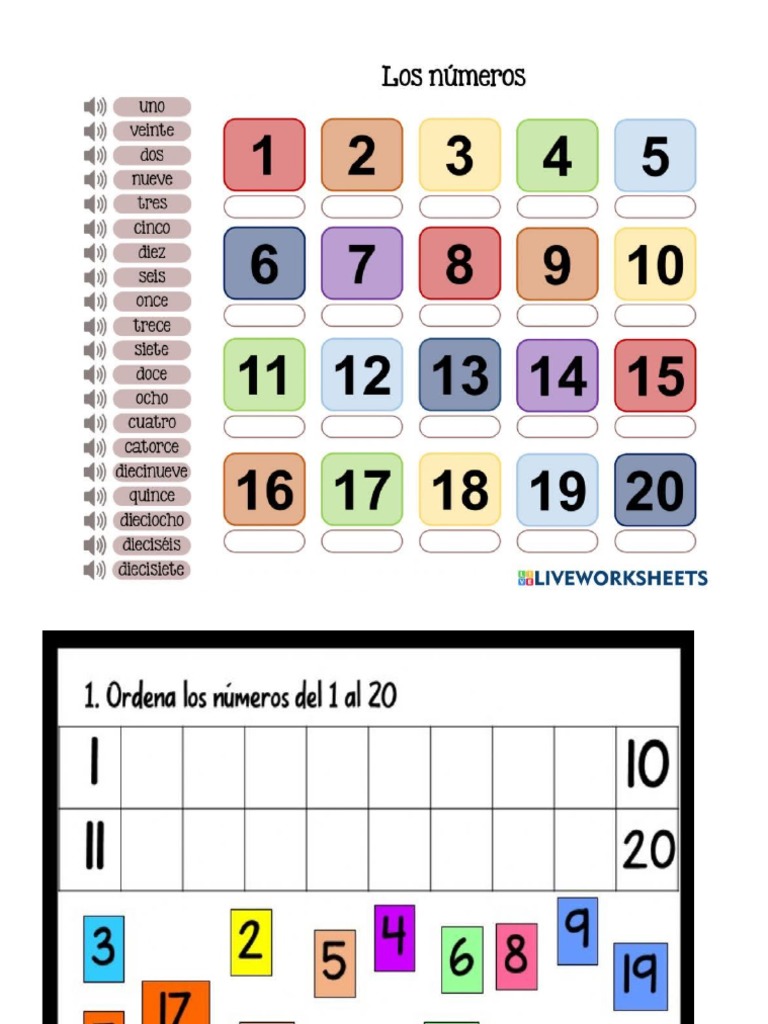 Numeros 1 Al 20 | PDF