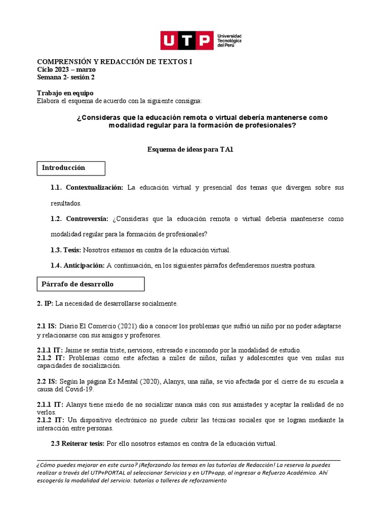 S02.s2-Esquema para TA1 (Material) 2023 Marzo | PDF S02.s2-Esquema para TA1 (Material) 2023 Marzo | PDF