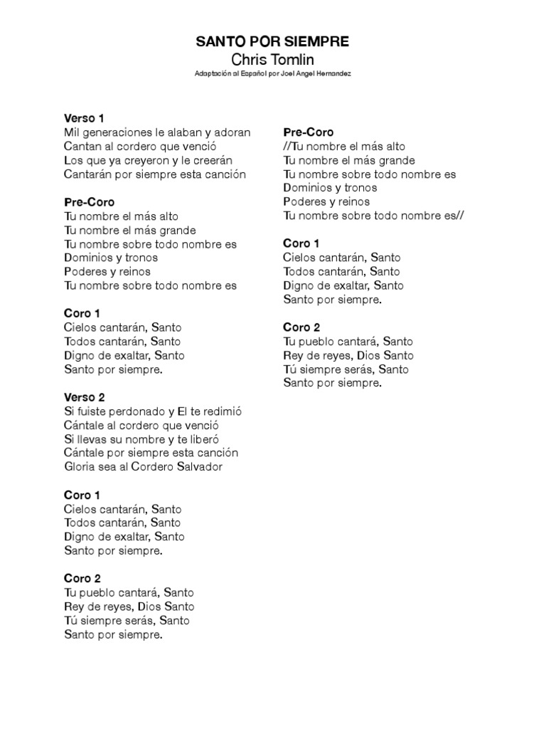 Santo Por Siempre | PDF