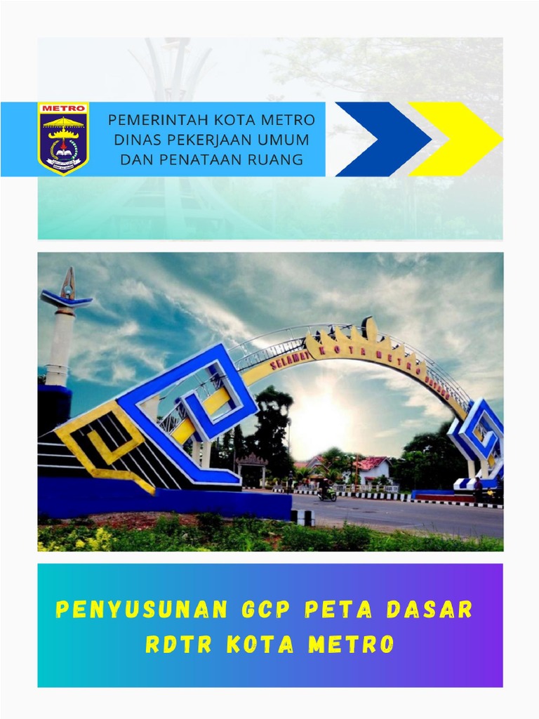 Laporan Peyusunan Gcp Peta Dasar Rdtr Kota Metro | PDF