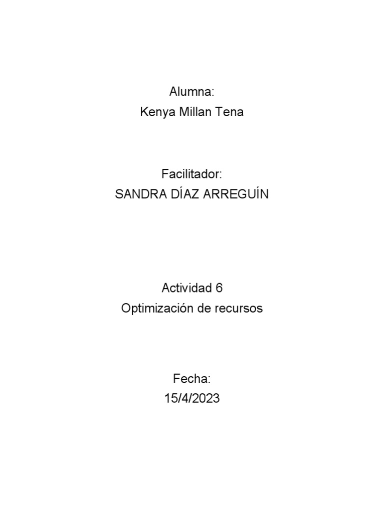 Actividad 6 Modulo 20 | PDF
