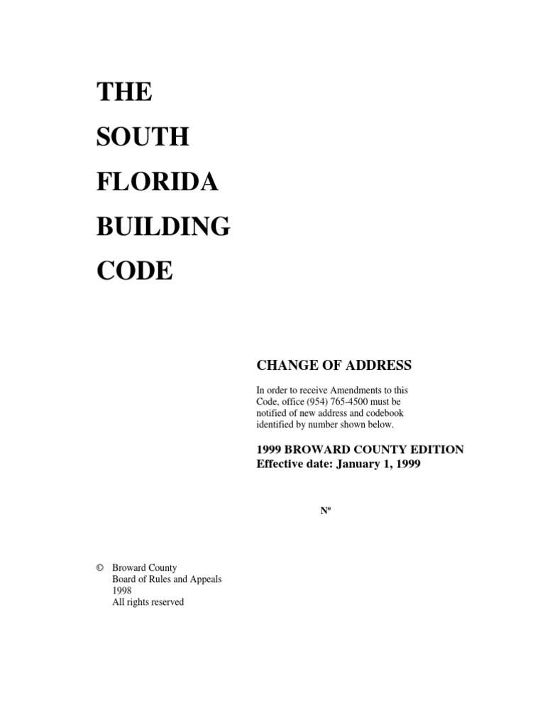 South FL BLDG Code | PDF | Wall | Foundation (Engineering)
